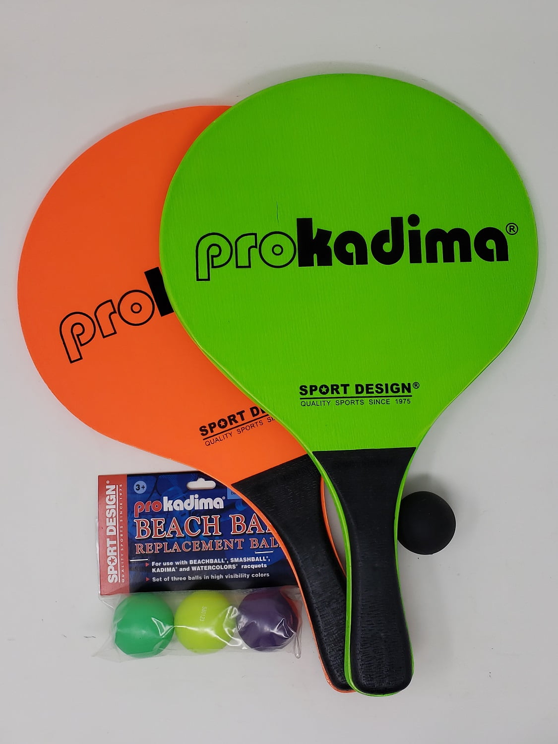 Pro Kadima Paddle Raquet Ball Set-Solid Colors-Bundle Pack (4balls ...