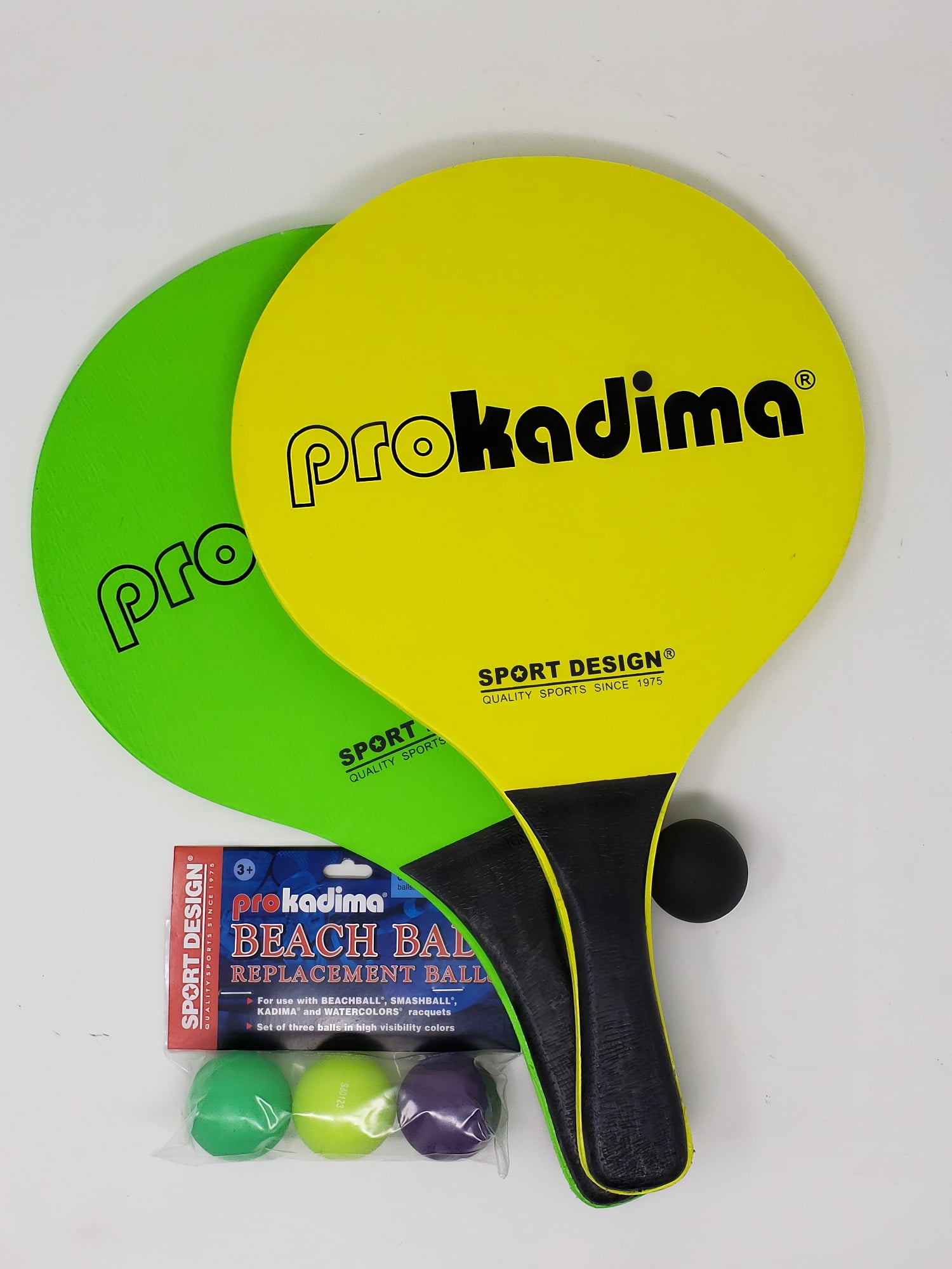 Pro Kadima Paddle Raquet Ball Set-Solid Colors-Bundle Pack (4balls ...
