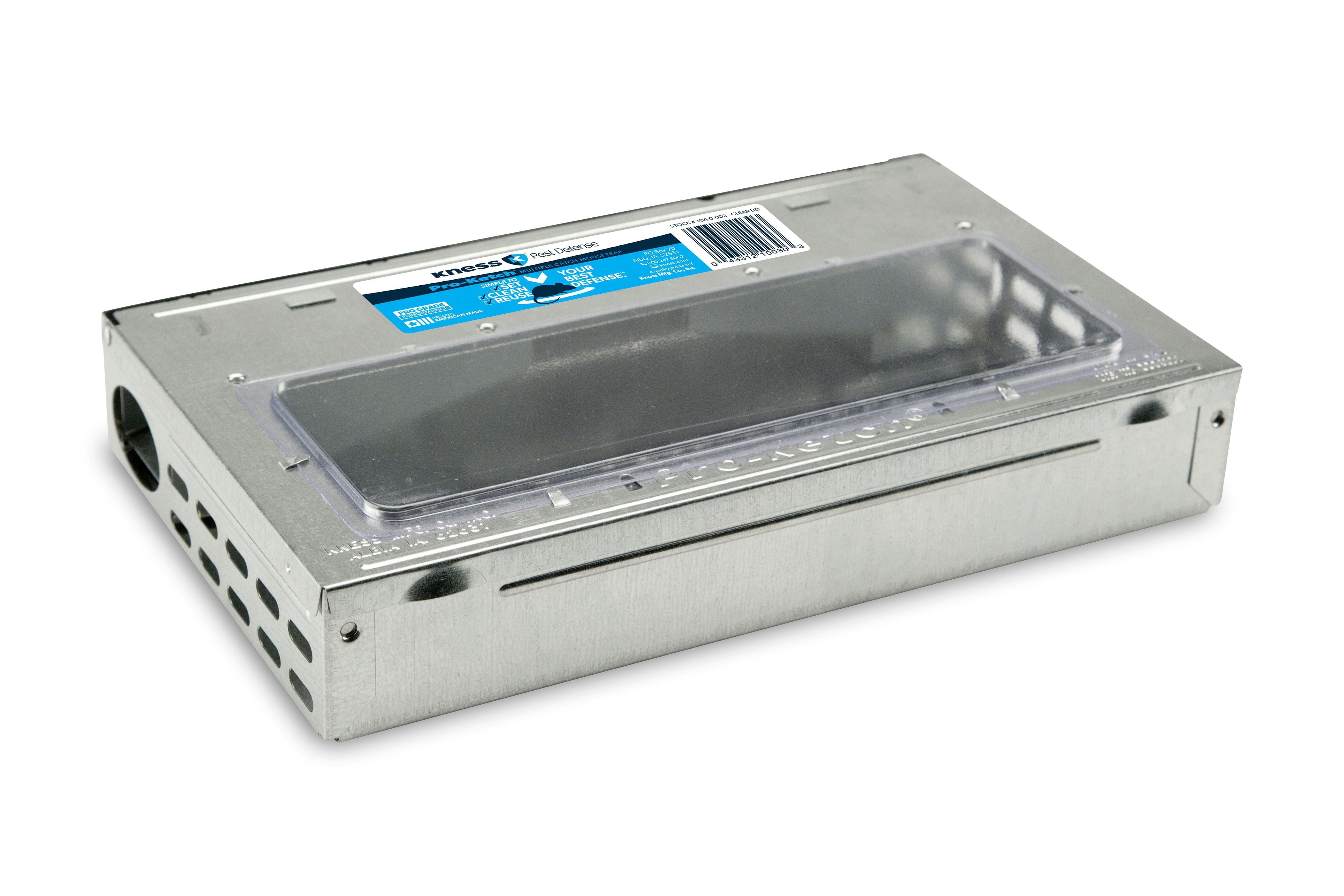Kness Pro-Ketch Multiple Catch Mousetrap with Clear Lid, Durable ...