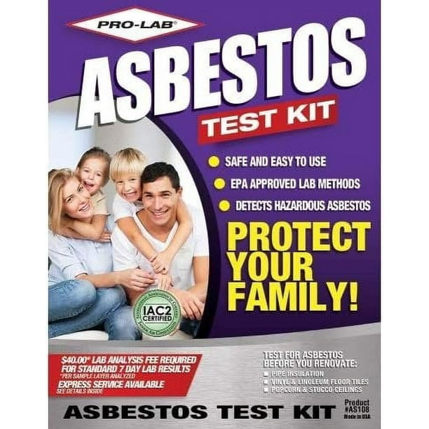 Pro Lab AS108 Asbestos Do It Yourself Test Kit - Walmart Business Supplies