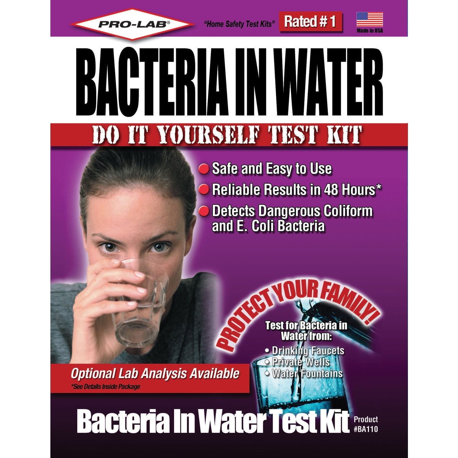 Pro-Lab Home Drinking Water Quality Bacteria Tester for Wells - Walmart.com