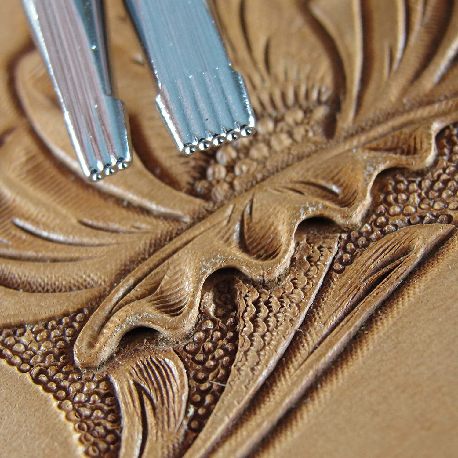 Pro Leather Carvers A201 Bar Grounder Stamps, Set of 2, Japan Select ...