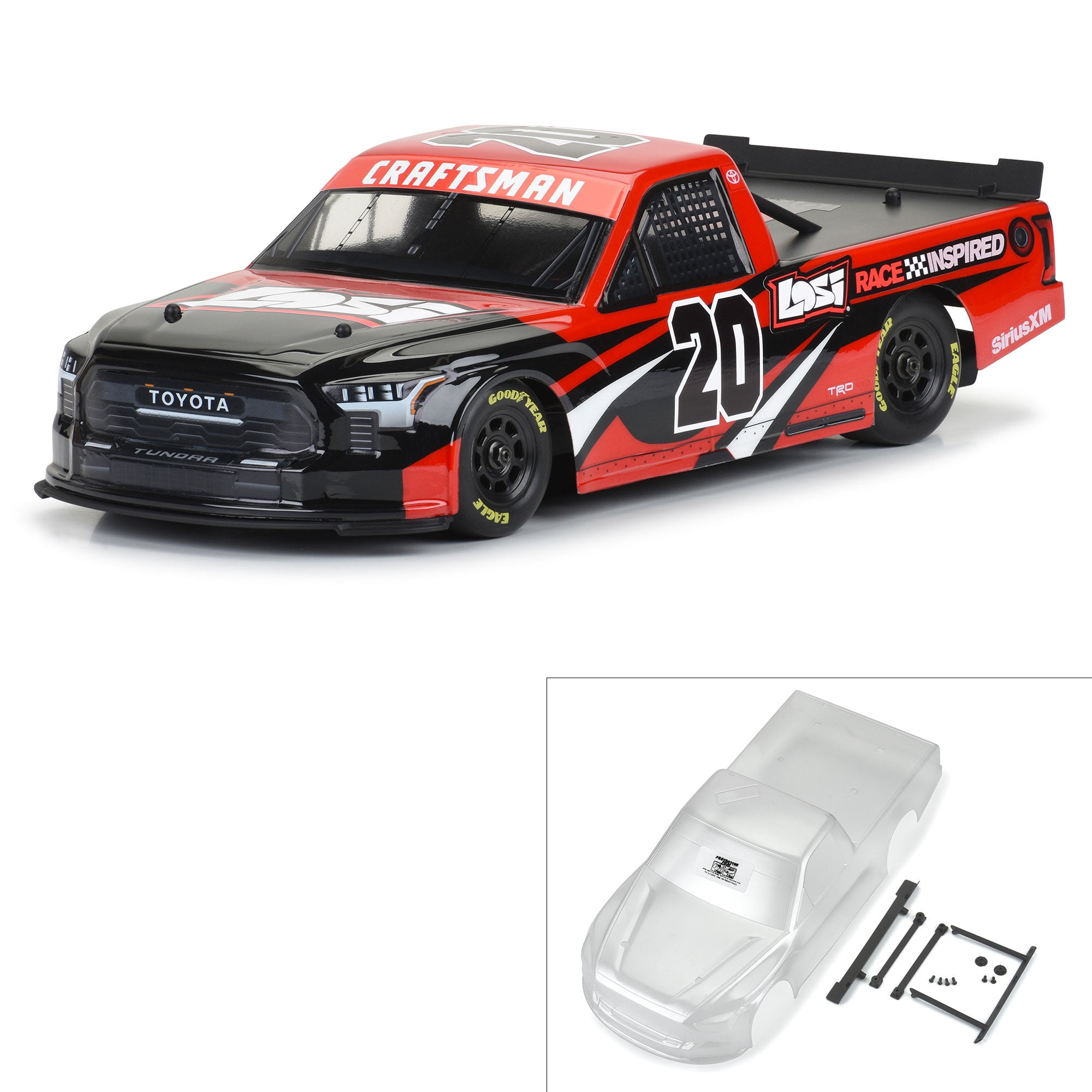 Pro-Line 365500 1/12 Pre-Cut 2024 Toyota Tundra Truck Clear Body: Losi ...