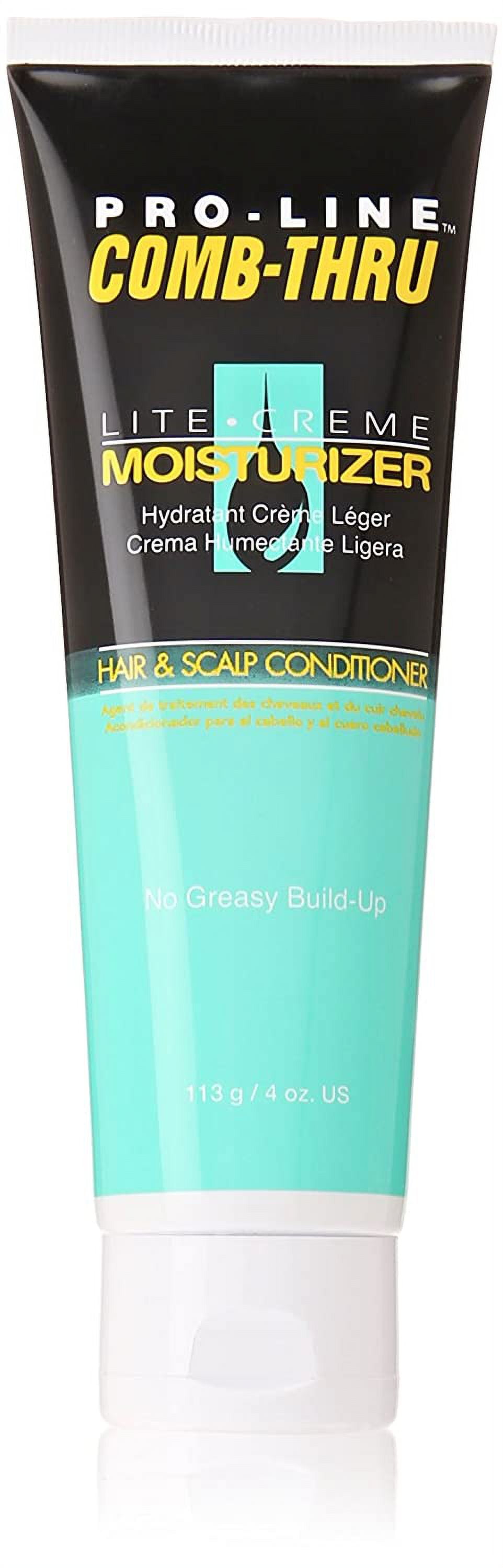 Pro-Line Comb Thru Lite Creme Moisturizer Hair & Scalp Conditioner, 4 ...