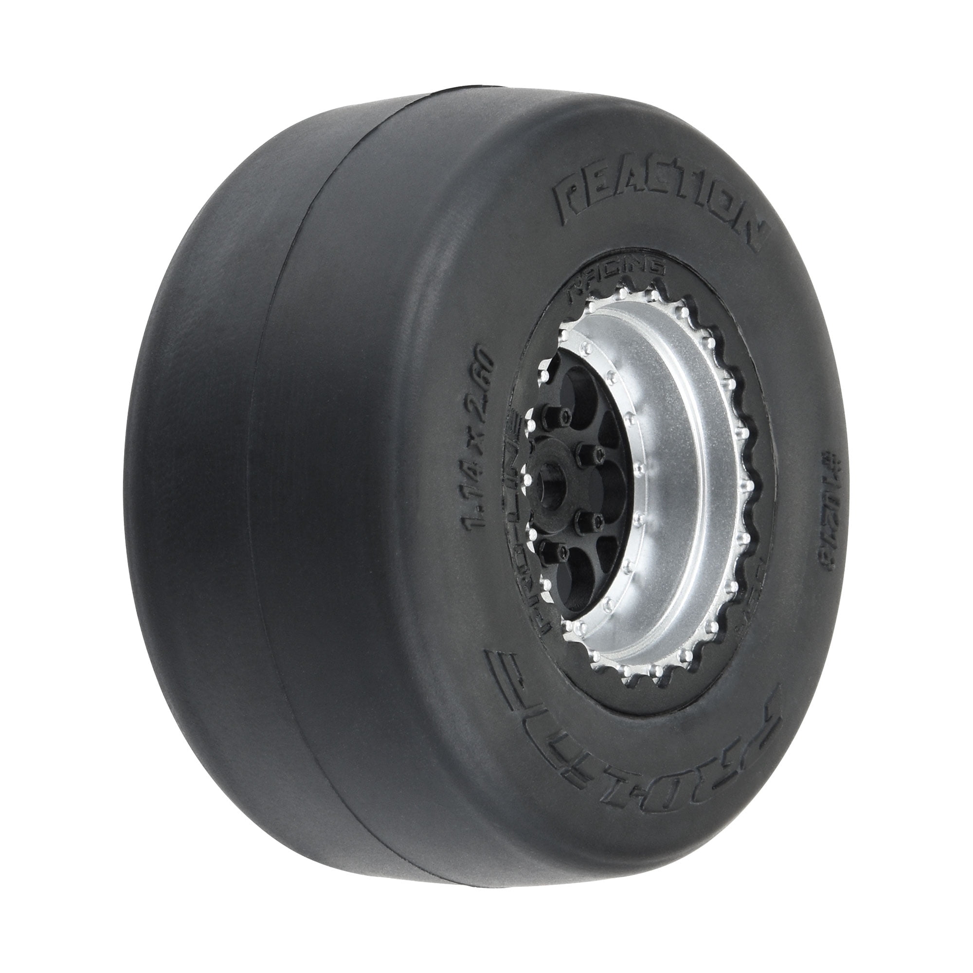 Pro-Line Racing 1/16 Reaction Rr Tires MTD 7mm Blk/SilMiniDrag2 ...