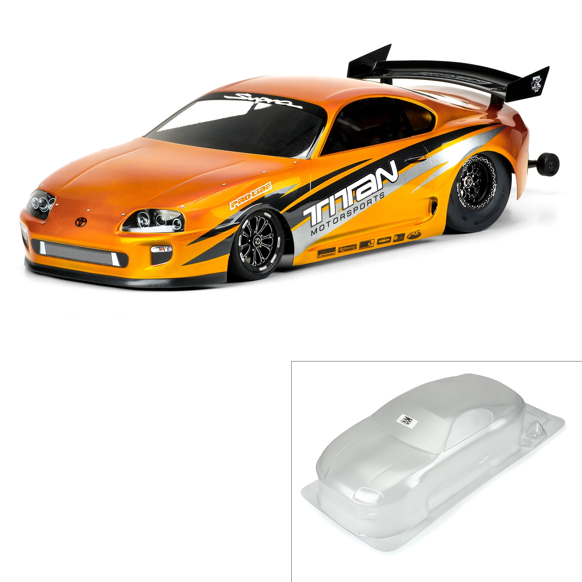 Pro-Line Racing 1995 Toyota Supra Clear Body, Polycarbonate, Drag ...