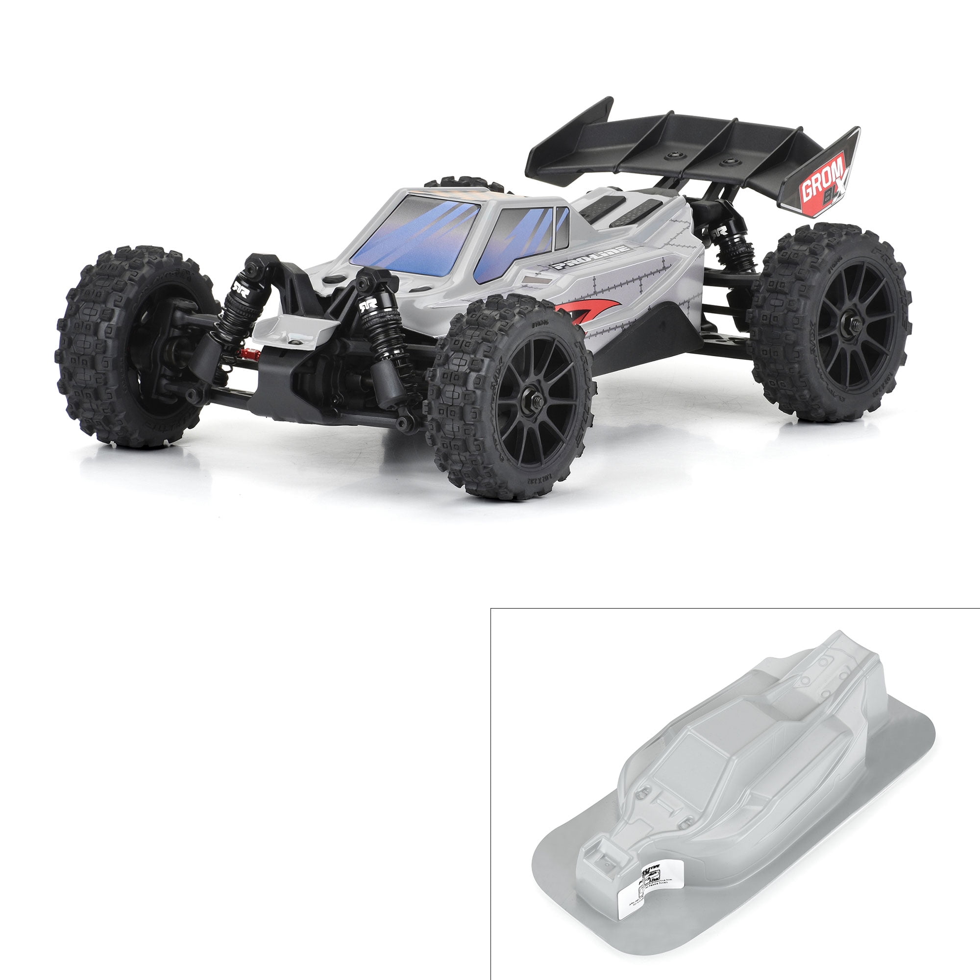 Pro-Line Racing Axis Tough-Color Grey Body for Arrma Typhon GROM ...