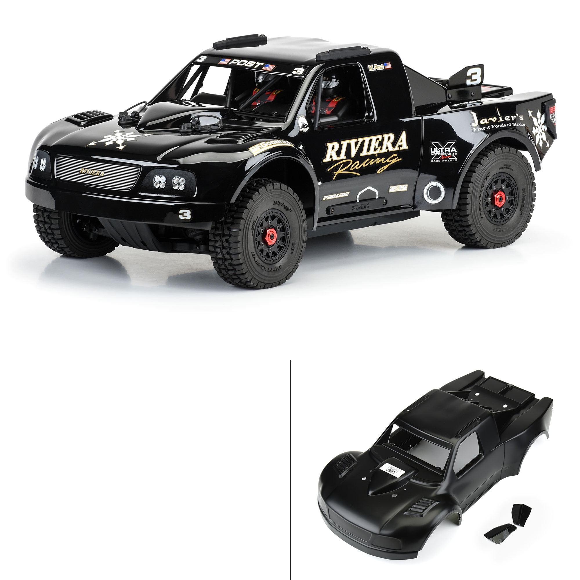 Pro-Line Racing Pre-Cut 1997 Ford F-150 Trophy Truck “Riviera Edition ...