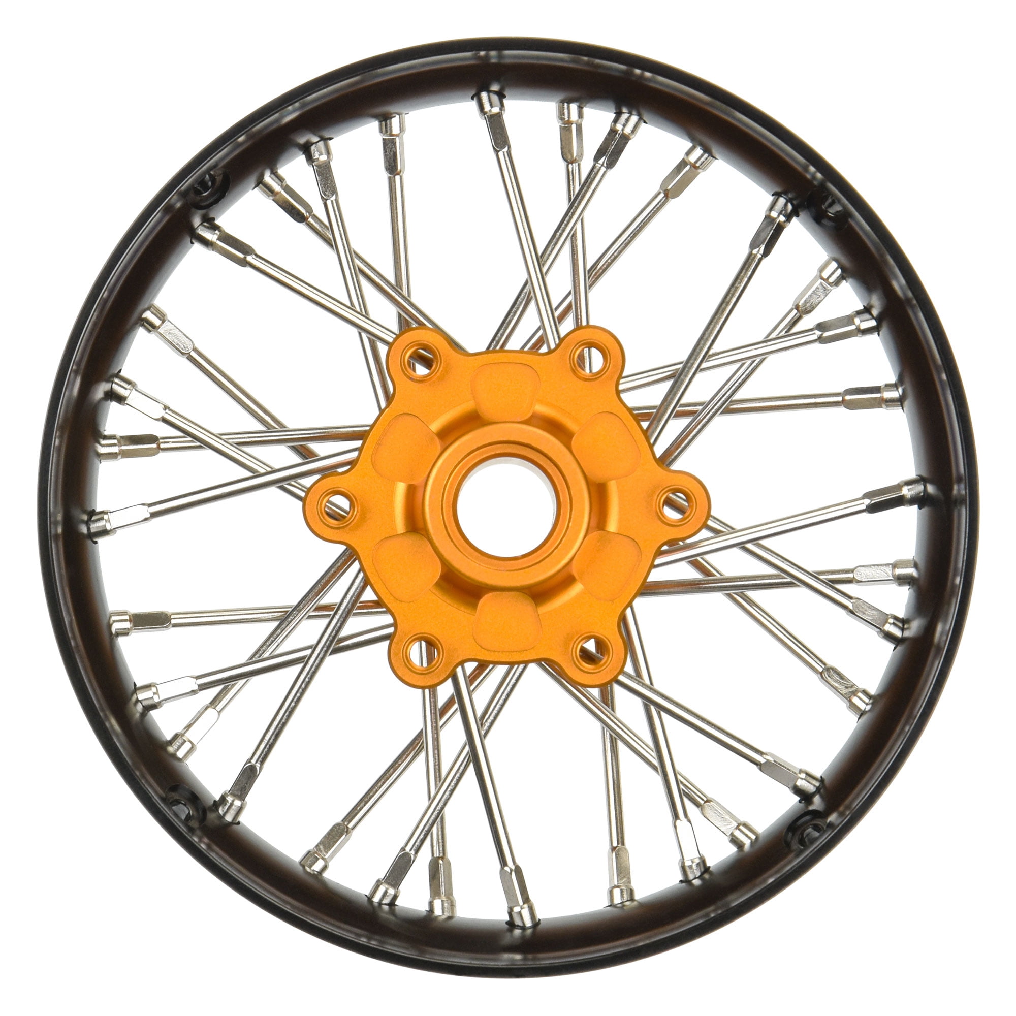 Pro-Line Racing Pro-Spec Aluminum V2 Bead Front Wheel Assembled Black ...
