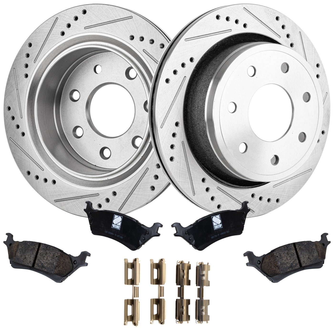 Pro-Line Series Cross-Drilled/Cut Ceramic Disc Brake & Pad Kit for 2012 ...