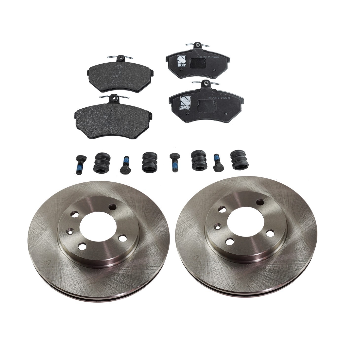 Pro-Line Series Front Brake Disc and Pad Kit for VW for Golf for Jetta ...