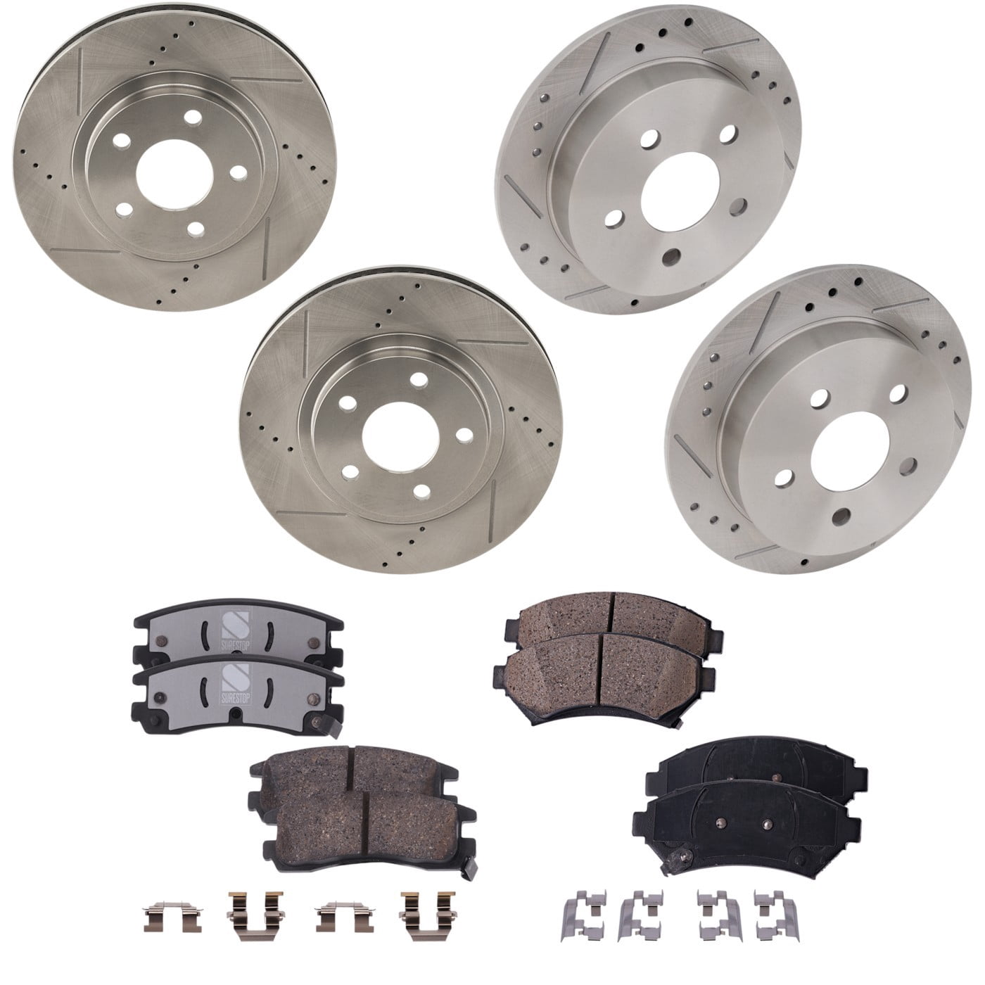 Pro-Line Series Front & Rear Brake Disc and Pad Kit for y rolet for ...