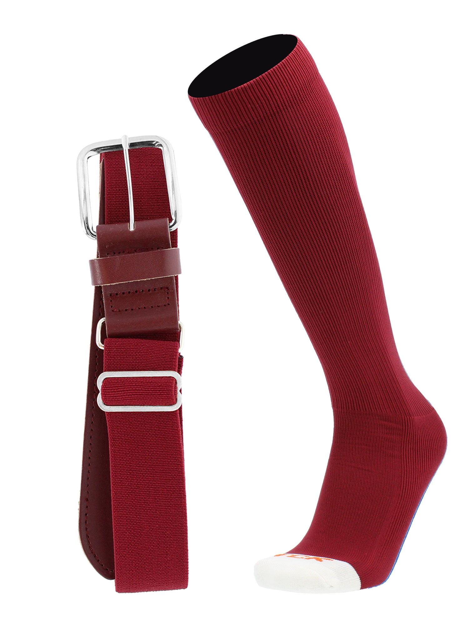 Pro Line Baseball Socks and Belt Combo (Cardinal, Medium) - Walmart.com