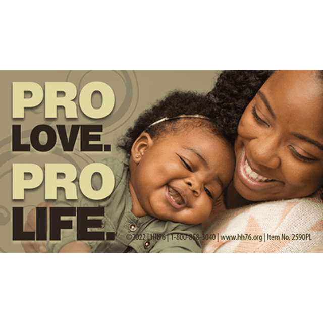 Pro Love. Pro Life. Business Card Pro-Life Magnet (Pack of 50 ...