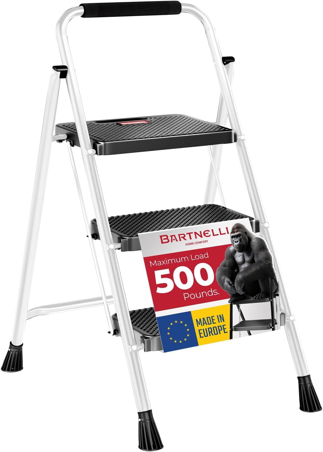 Pro Luxury Step Ladder | European Made 3 Step Foldable Step Stool for ...