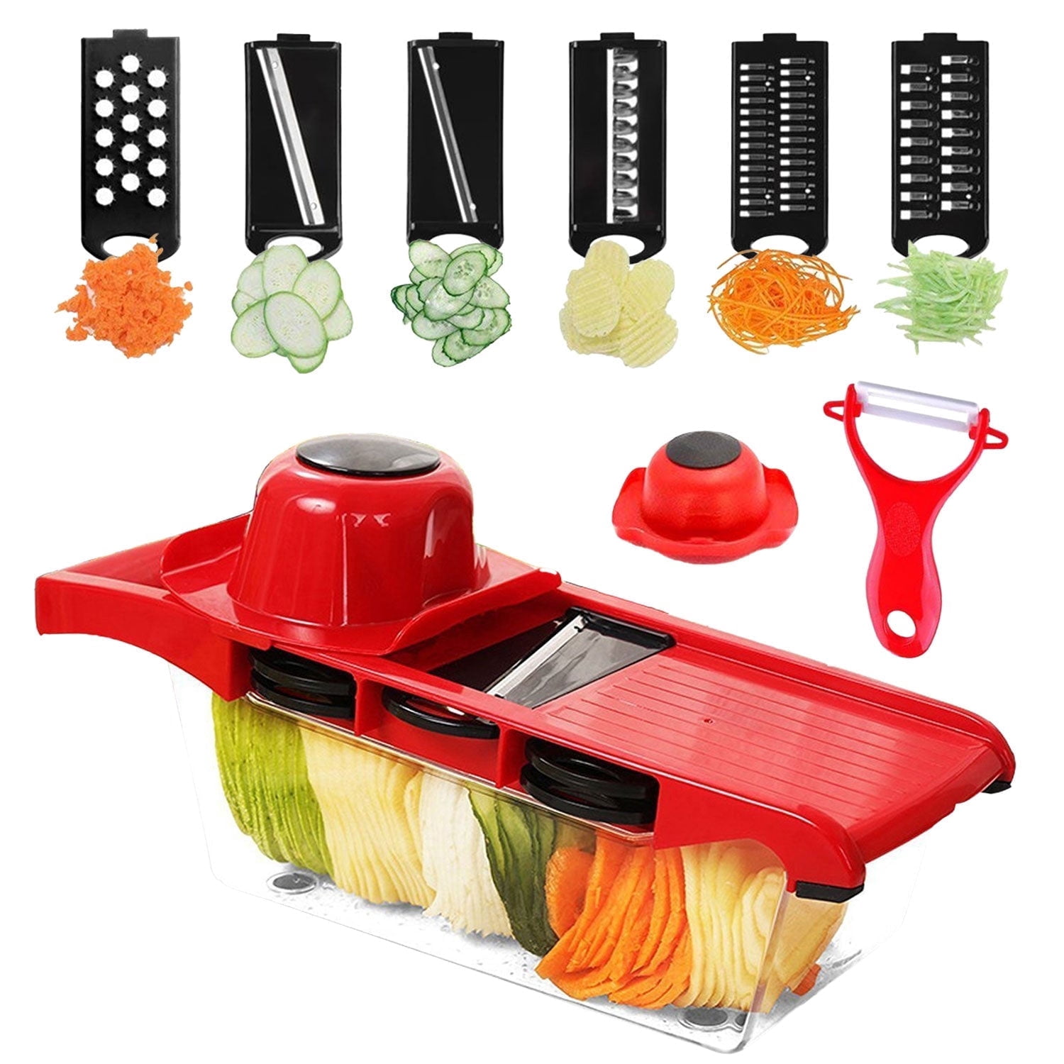 Mandolin Slicer Food Cutter with 6 Blades - Walmart.com
