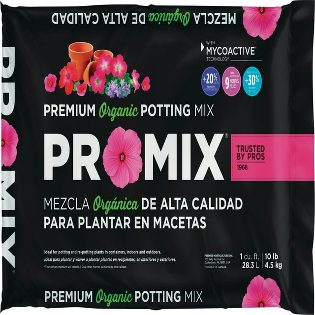 PRO-MIX Organic Potting Mix with Mycoactive Technology - Walmart.com