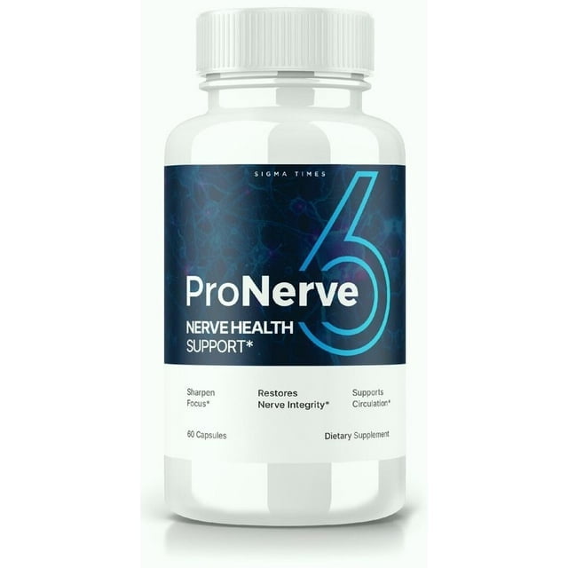 Pro Nerve 6 Nerve Health Supplement to Support Nerve Functions & Relief 60 Capsules - Walmart ...