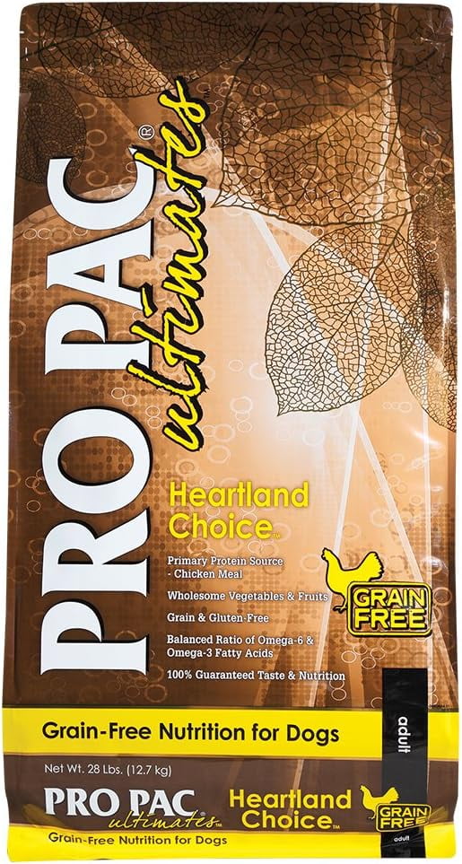 Pro Pac Ultimates Heartland Choice Grain Free Dry Dog Food, 28 Lb ...