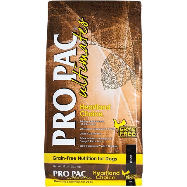 Pro Pac Ultimates Heartland Choice Grain Free Dry Dog Food, 28 Lb ...