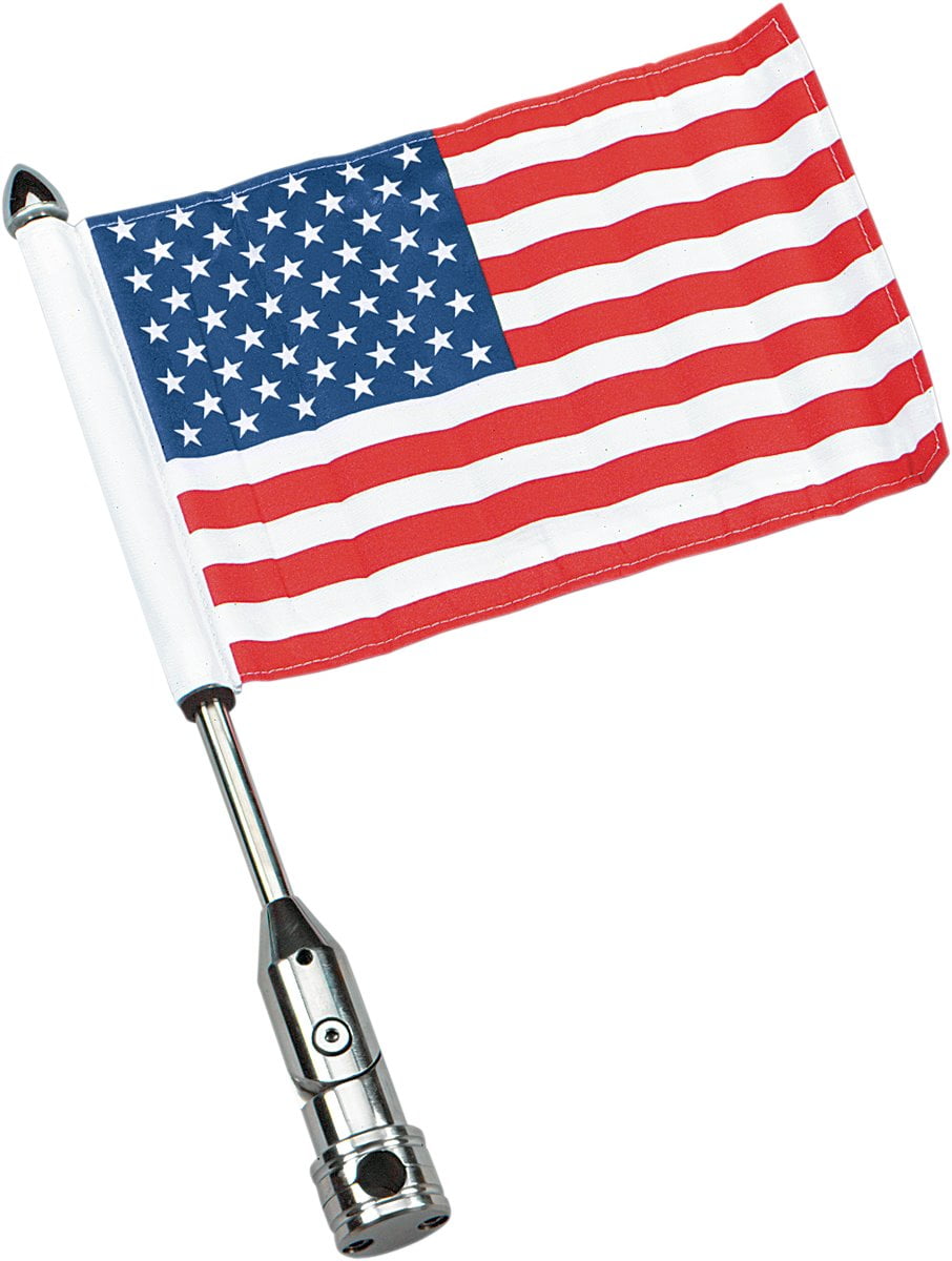 Pro Pad 1/2" Round Horizontal Bar Folding Flag Mount w/USA Flag (RFM ...
