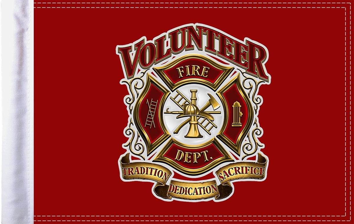Pro Pad 10" X 15" Fire Department Flag (FLG-VFD15) - Walmart.com