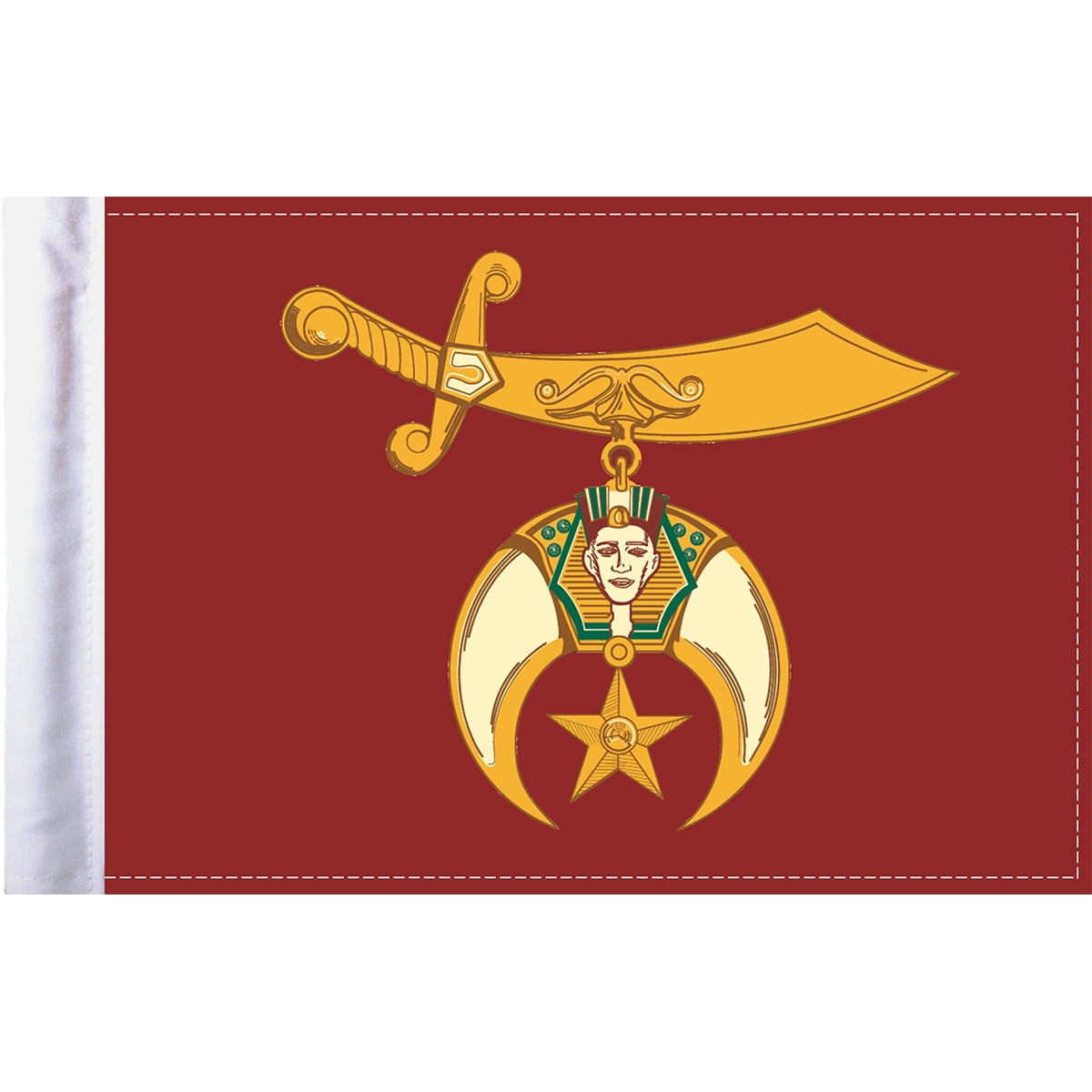 Pro Pad 6" x 9" Shriner Motorcycle Flag (FLG-SHRINE) - Walmart.com