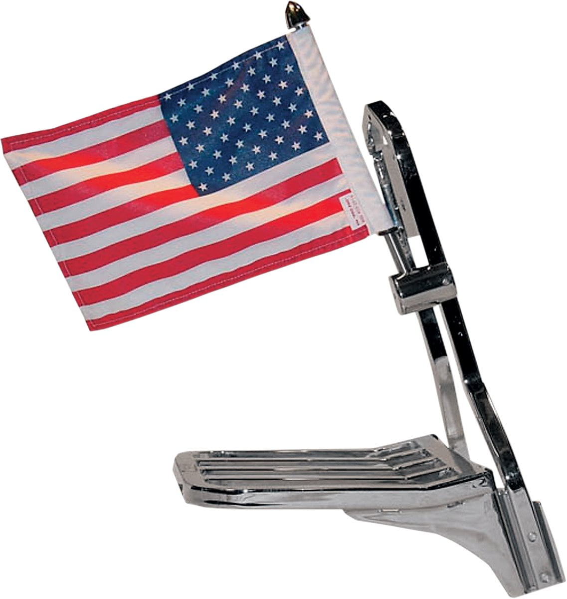 Pro Pad Stainless 5/8" Sissy Bar Flag Mount with 10"x15" USA Flag (RFM ...