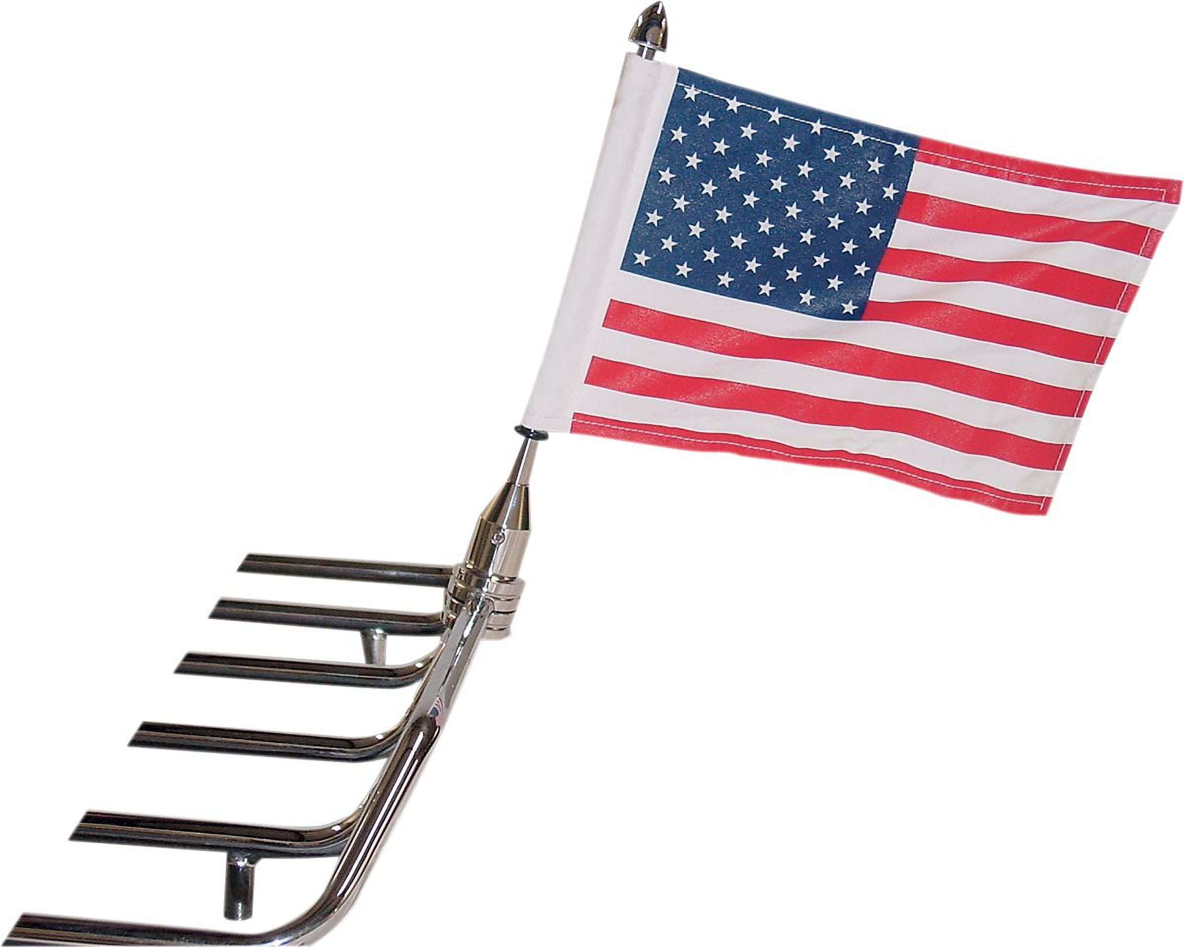 Pro Pad Stainless Steel 1/2" Bar Flag Mount with 6" X 9" Flag (RFM-FXD3 ...