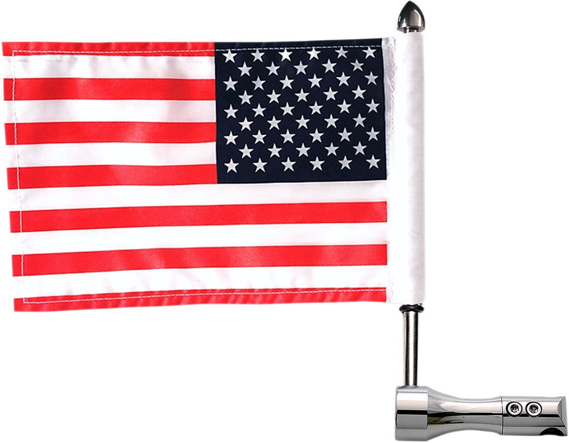 Pro Pad Stainless Steel Air Wing Rack Flag Mount with 6 x 9 USA Flag ...