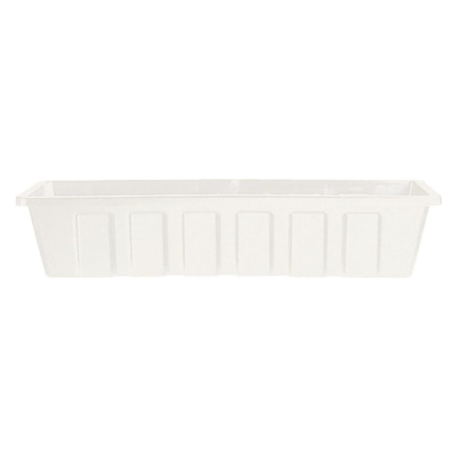 -Pro Plastic Flower Box Planter, White, 18-Inch - Walmart.com