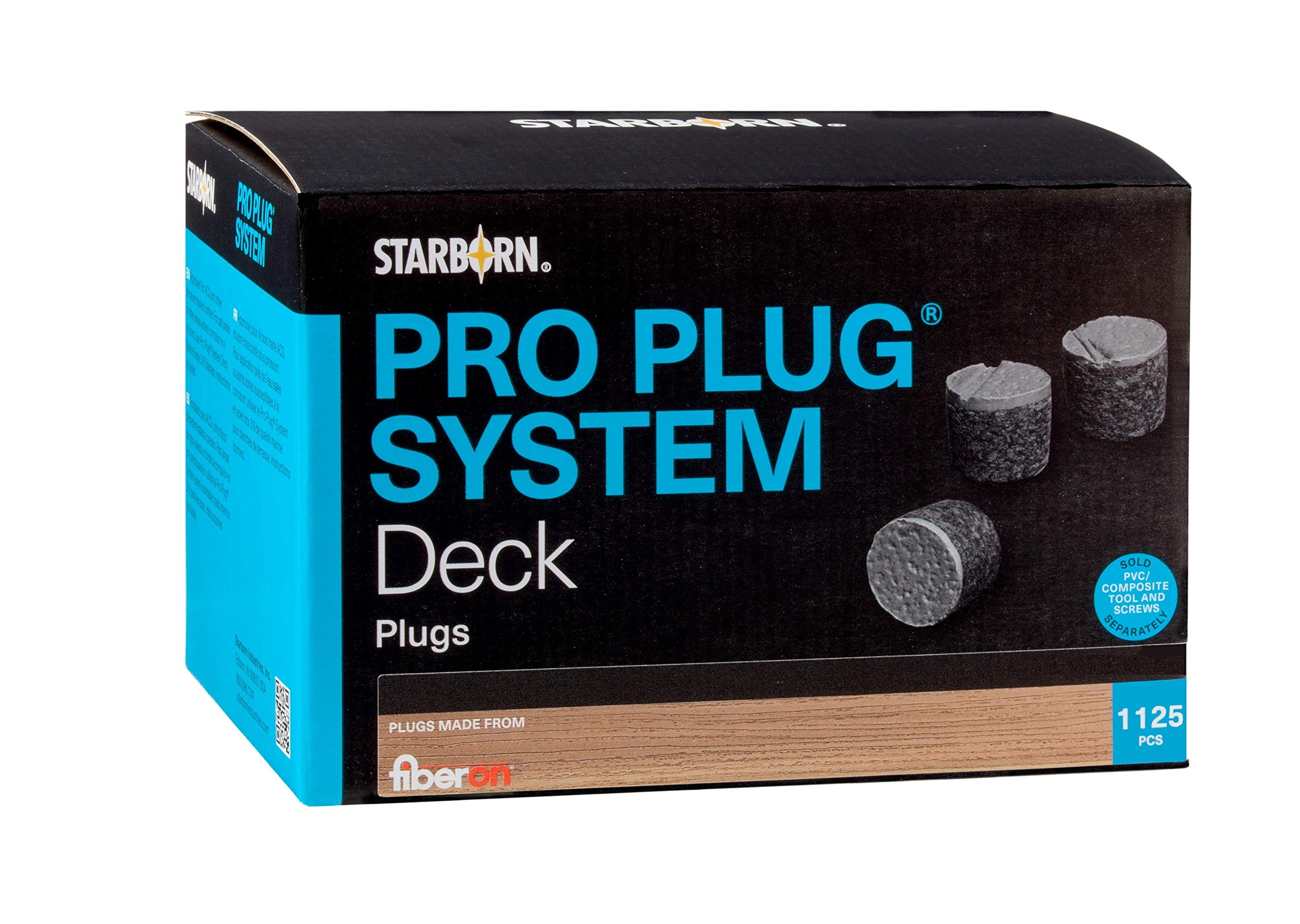 Pro Plug PVC Plugs for Fiberon Gray Birch Decking, 1125 Plugs for 300 ...