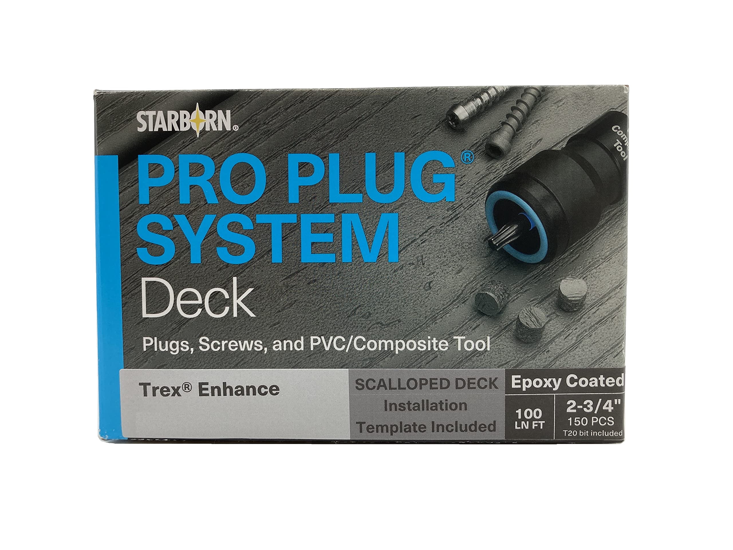 Pro Plug System PXDC636S275 for Trex Toasted Sand Decking 100 lin ft ...