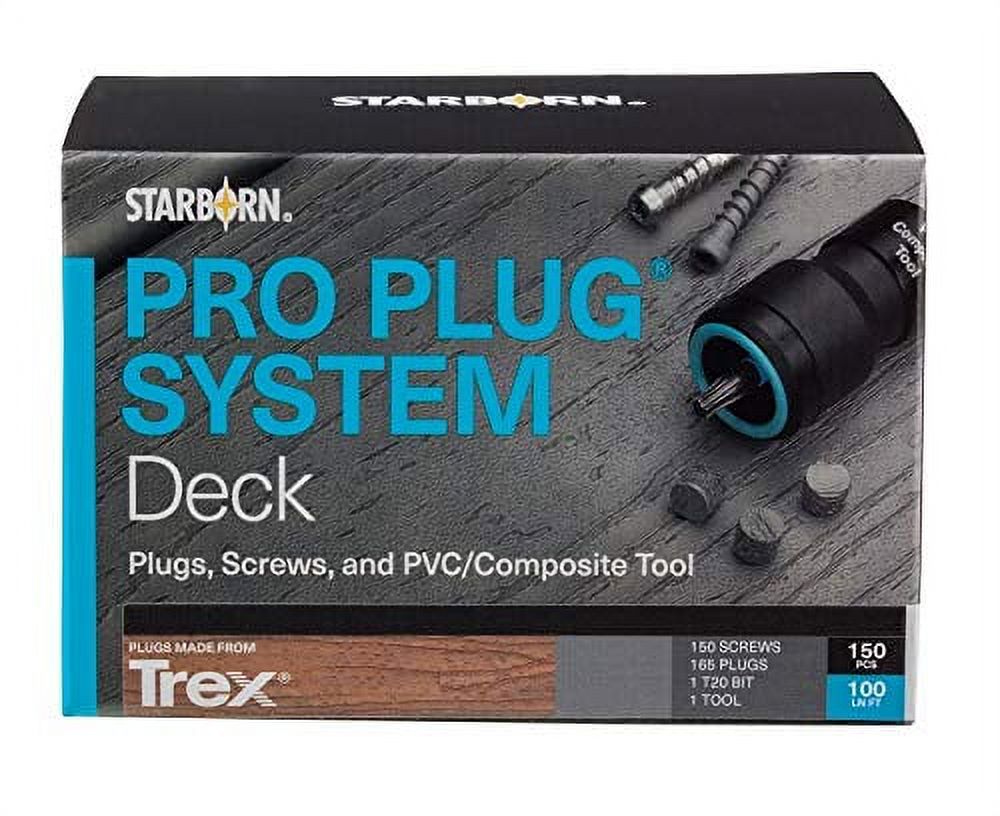 Pro Plug System Plugs and Stainless Steel Screws for Trex Fire Pit, 165 ...