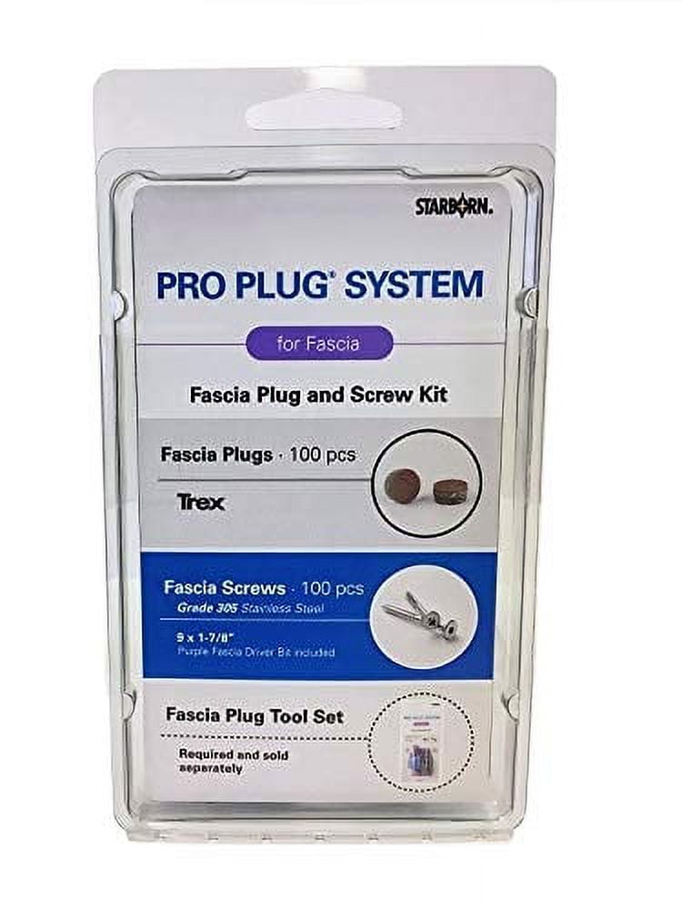 Pro Plug System for Fascia Plug and Screw Kit - Trex Lava Rock Fascia ...