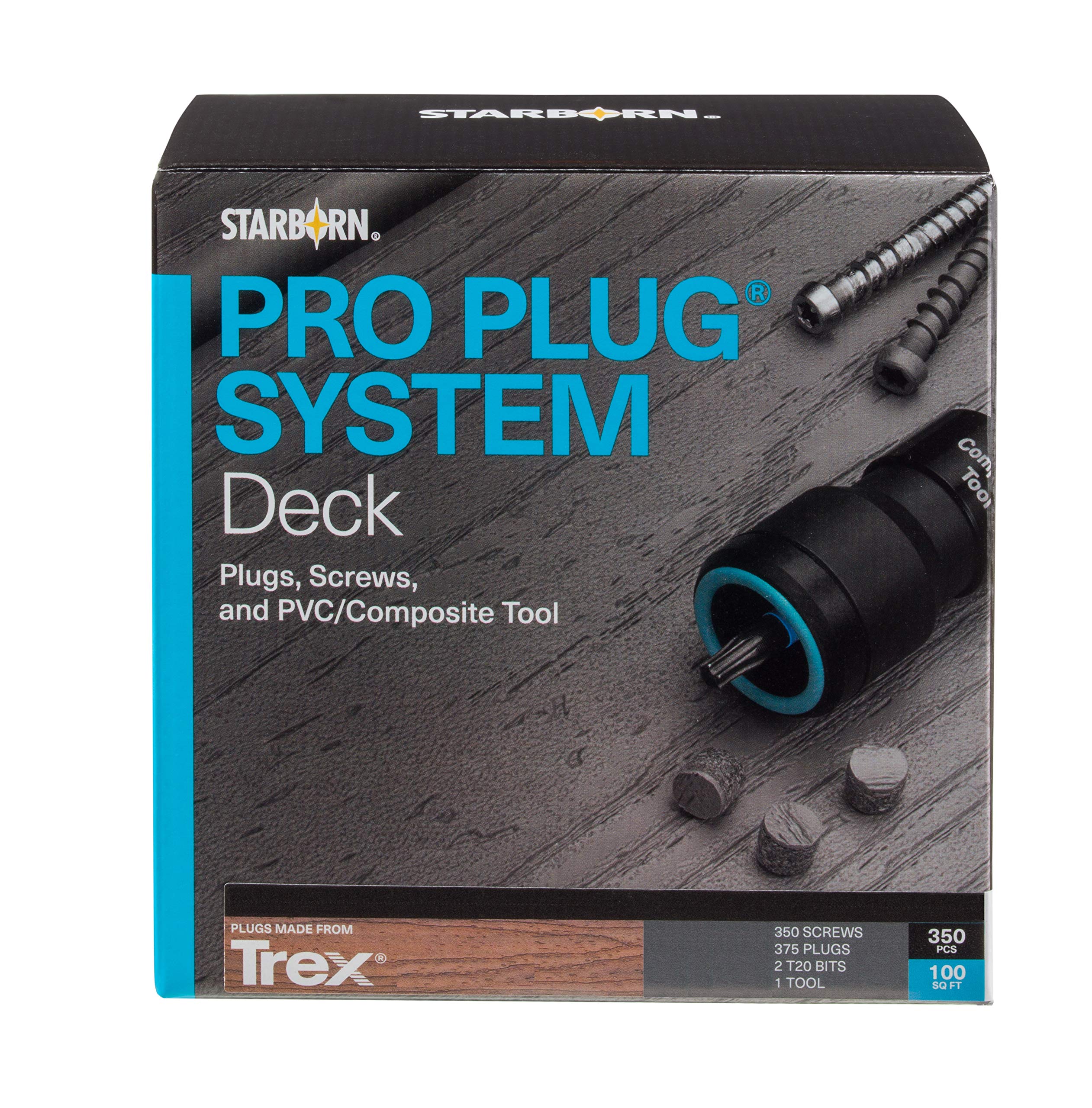 Pro Plug System for PVC Plugs and Stainless Steel Screws for Trex Tree ...