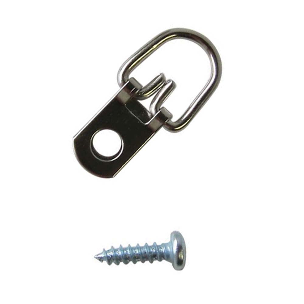 Pro Quality D Ring Hanger, Double Over Steel Strap Picture Hanging Kit ...
