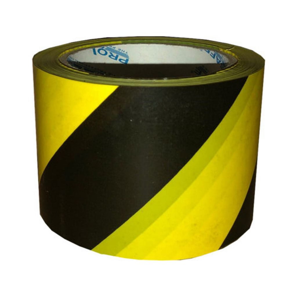 Pro Safe Barricade Tape Yellow/Black Stripe 3" X 200 Ft Non Adhesive 3 ...