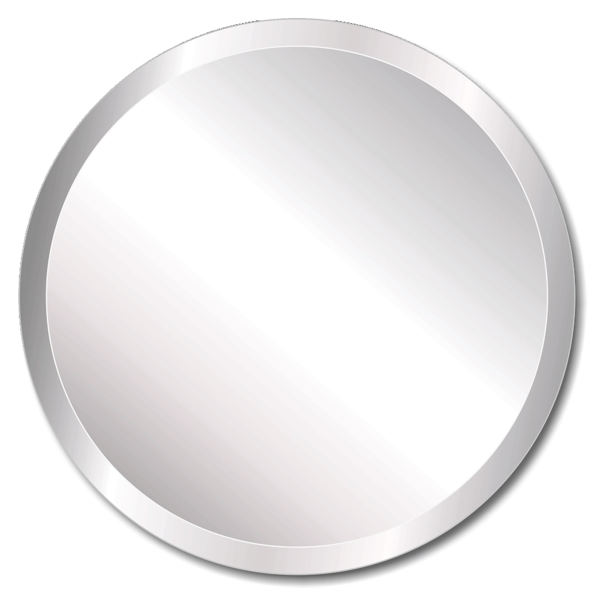 Pro Safe Glass Frameless 24" Round Mirror - Walmart.com