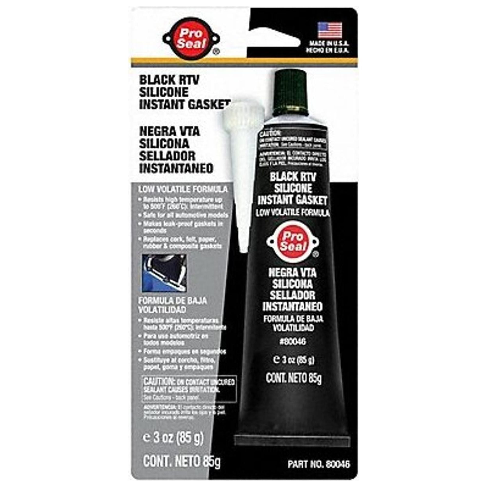 Pro Seal High Temperature Heat Resistant RTV Silicone Instant Gasket ...