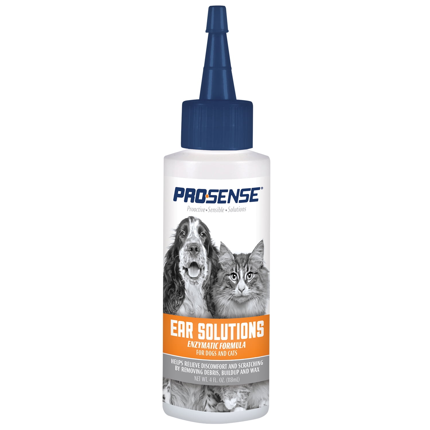 Pro-Sense Ear Solutions Enzymatic Cleaner for Cats and Dogs: Gentle ...