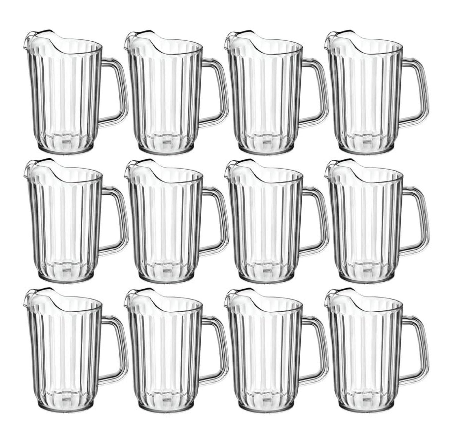 Pro Series 12-Pack 32-Ounce Plastic Pitchers | Clear, Heavy Duty ...