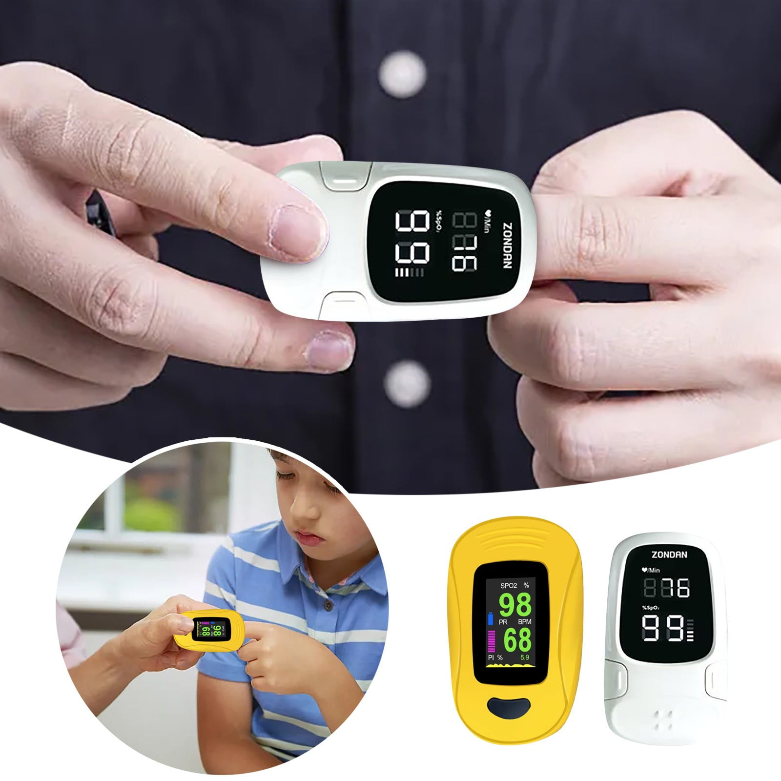 Pro Series 500DL Fingertip Pulse Oximeter Oxygen Saturation Monitor ...
