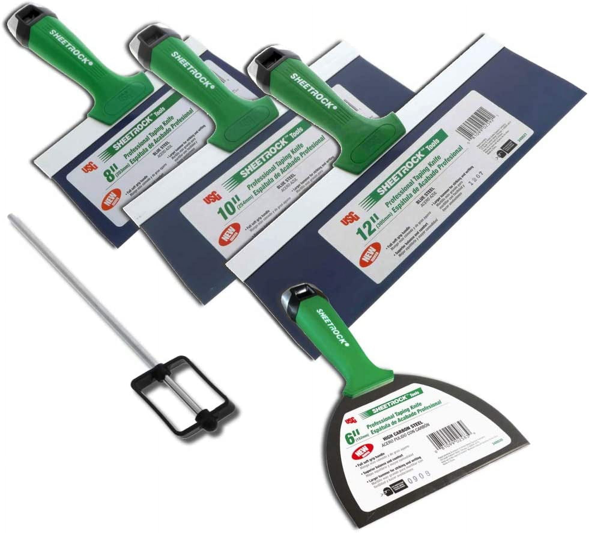 Pro Series Blue Steel Drywall Taping Knife with Matrix Style Handle ...