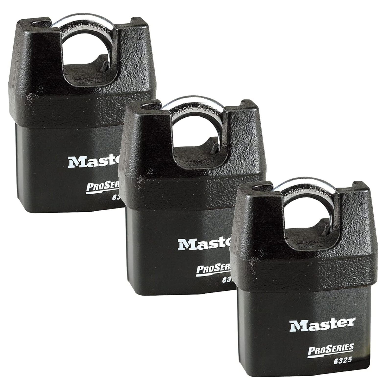 Pro Series Padlock - (3) High Security Locks 6325NKA-3 w/BumpStop ...