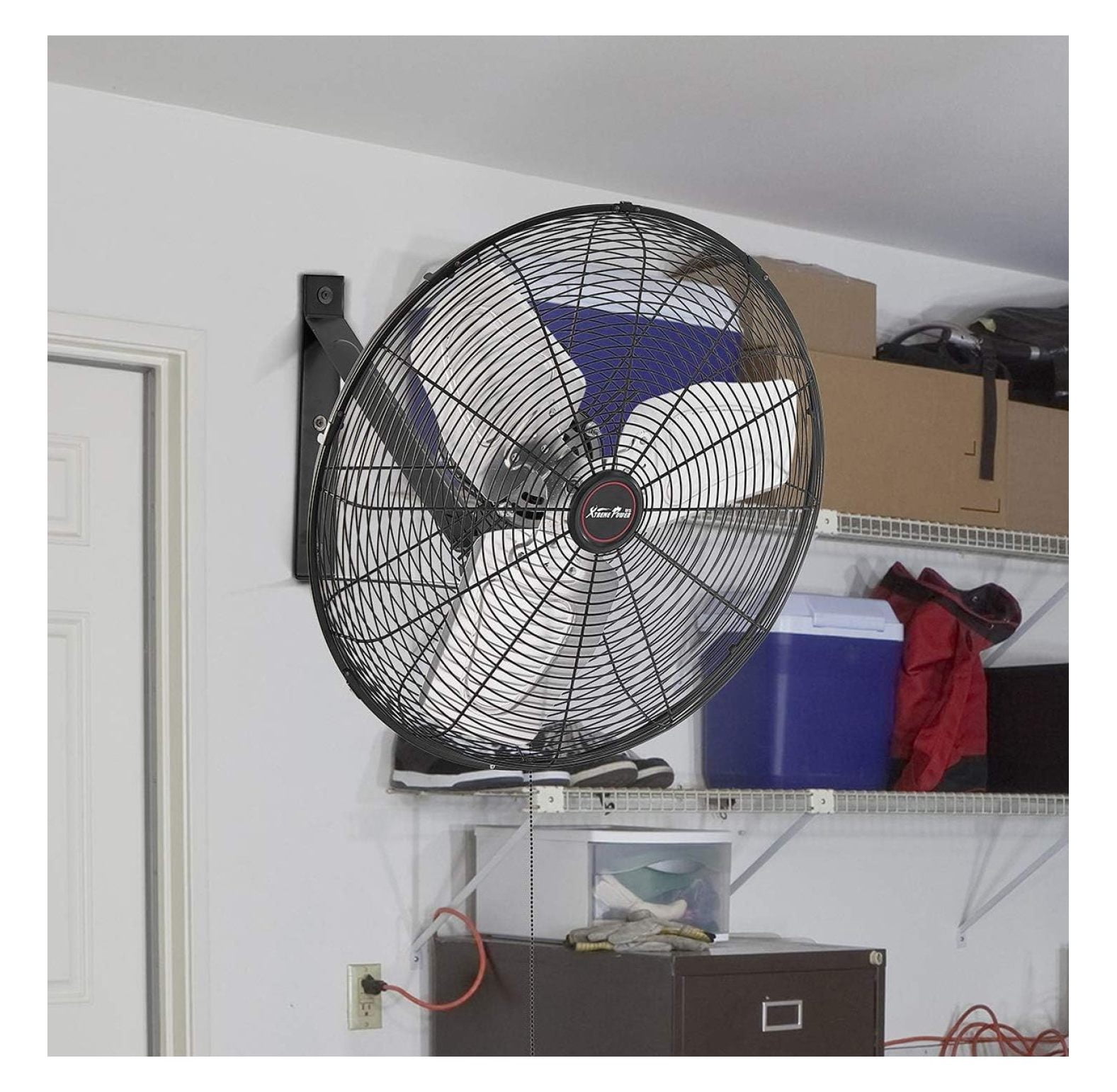 Pro-Series Wall Mount Workstation 20 inch High-Velocity Fan Adjustable ...