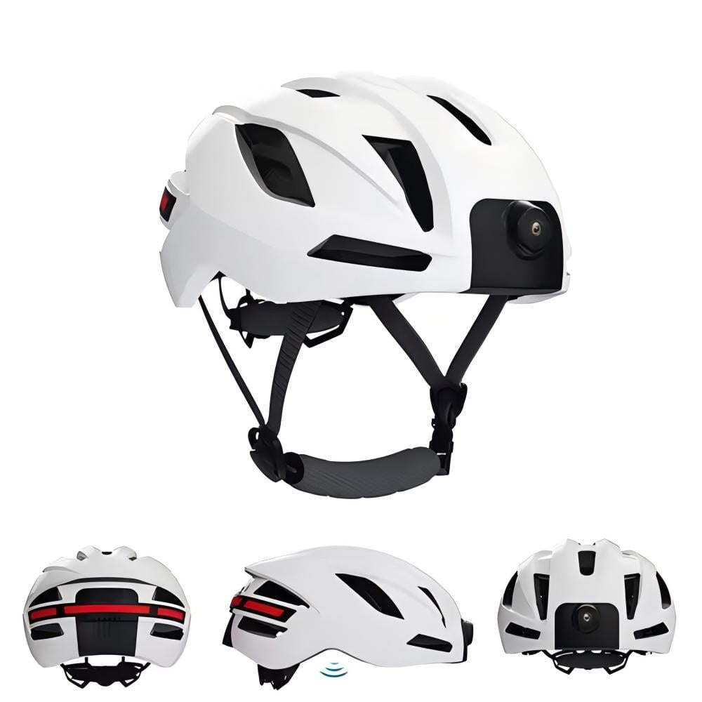Pro Series smart cycling helmet with turn signal and 1080p high ...