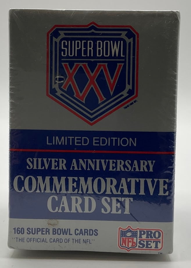 Pro Set Super Bowl XXV Silver Anniversary Commemorative Card Set ...