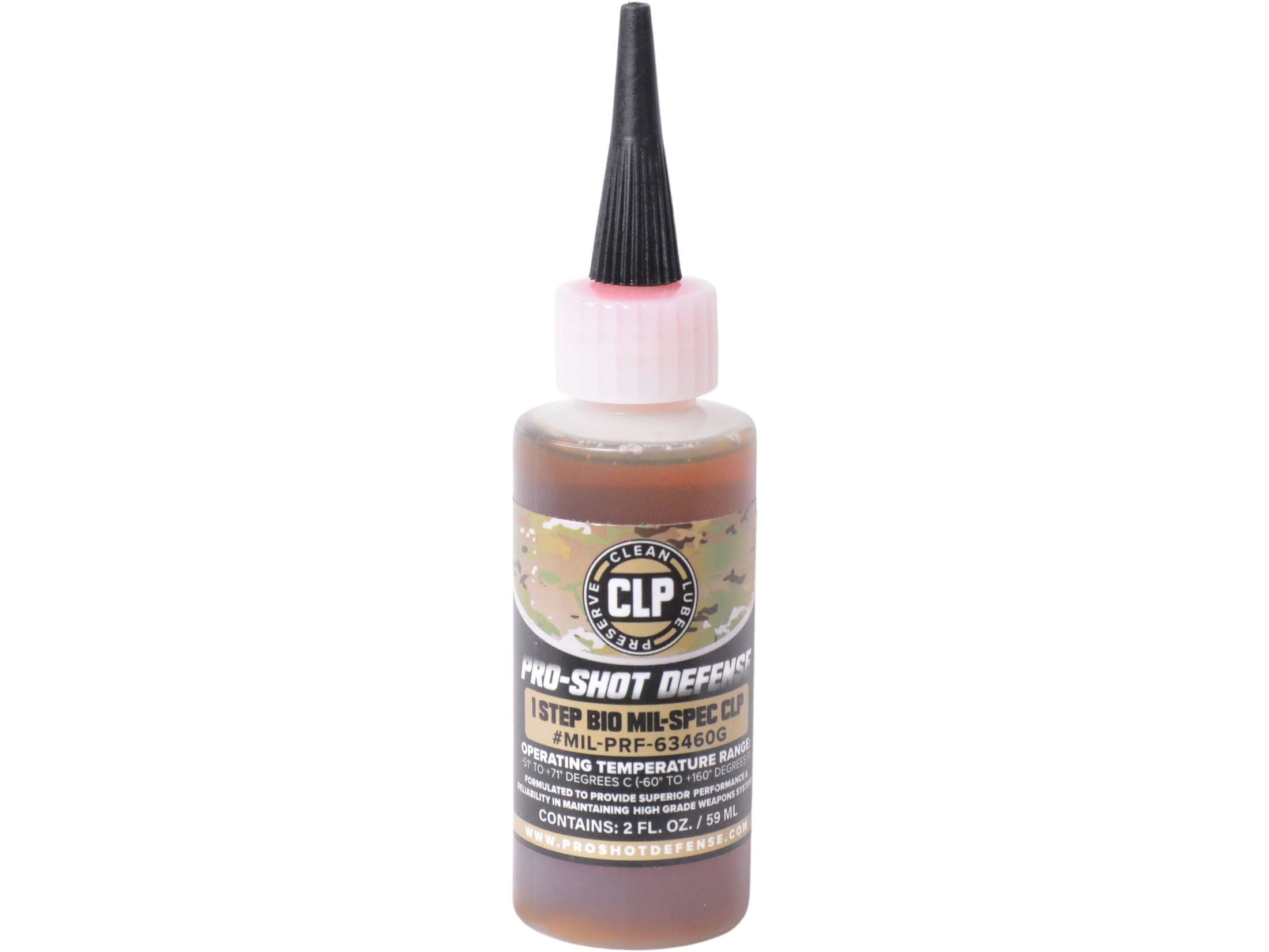 Pro-Shot 1-Step Bio Mil-Spec CLP Gun Cleaner Long Spout Bottle 2 oz ...