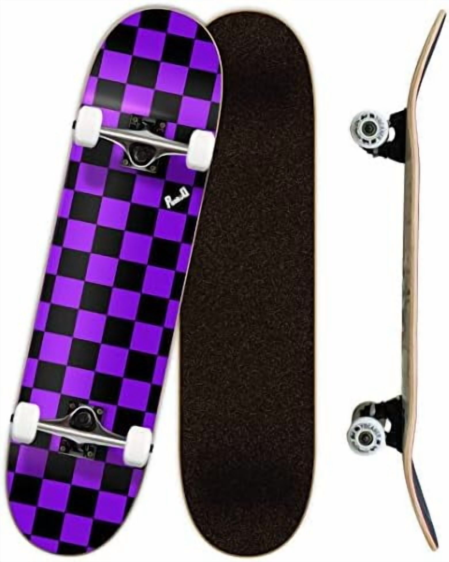 Pro Skateboards Blank, Checker, Camo Professional Complete Skateboard 7 ...
